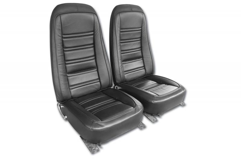 Corvette America 1976-1978 Chevrolet Corvette Mounted Seats, Black ...