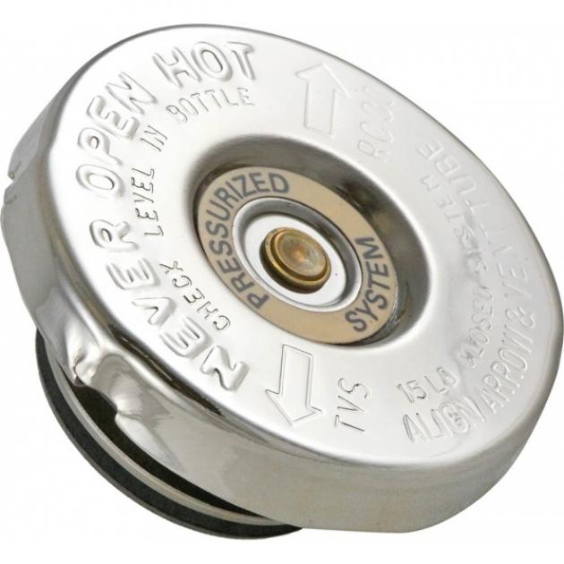 Corvette Radiator Pressure Cap, Polished, 1973-1982, 1984, 1991-1996 ...
