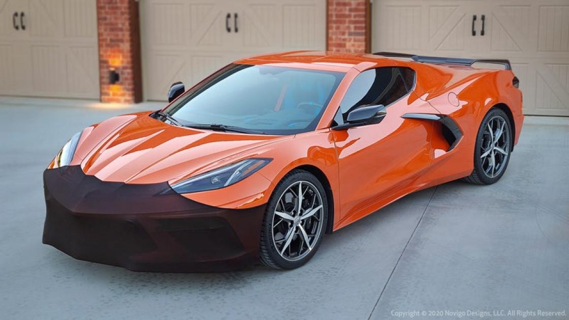 NoviStretch™ C8 Corvette Front Bumper Mask FBM850V | Motor City Vettes