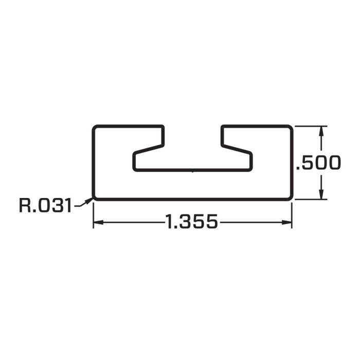 Race Ramps 4 VersaTie Recess-Mounted Track with Square Edge (Series 2 ...