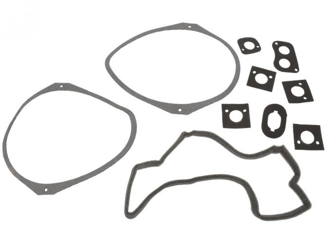 68-77 Dash Gauge Seal Kit - 10 Pieces | Motor City Vettes