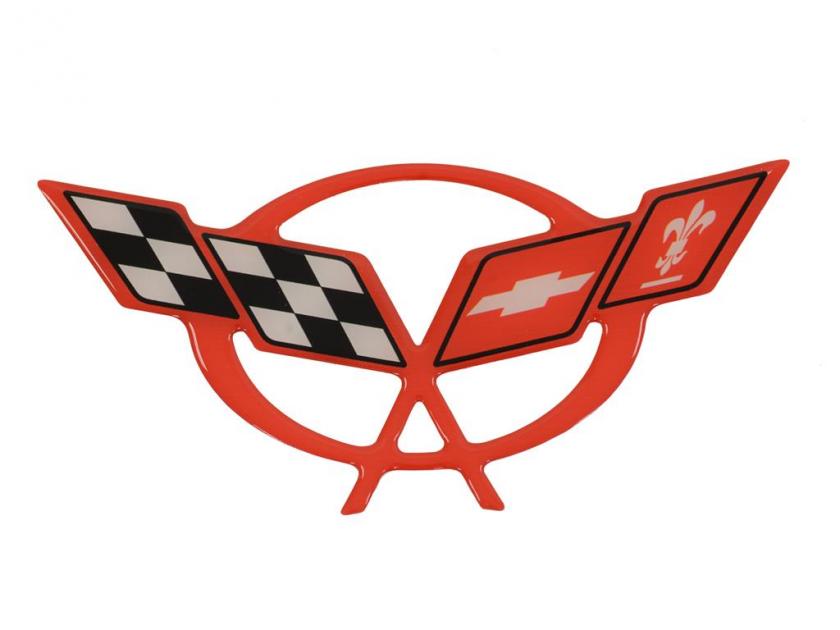 97-04 Air Intake Emblem / Decal - 3D Domed | Motor City Vettes